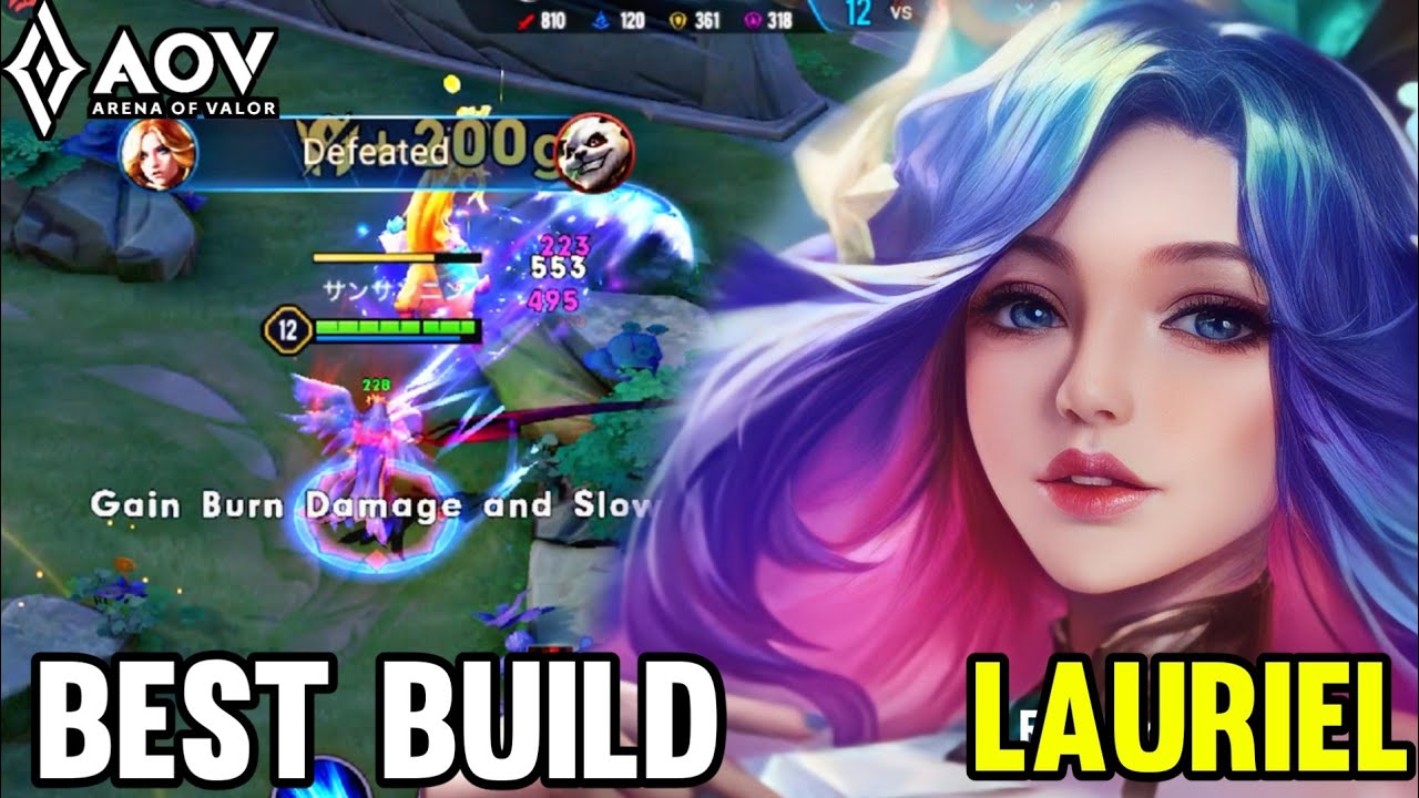 AOV : LAURIEL GAMEPLAY | BEST BUILD - ARENA OF VALOR LIÊNQUÂNMOBILE ROV ...