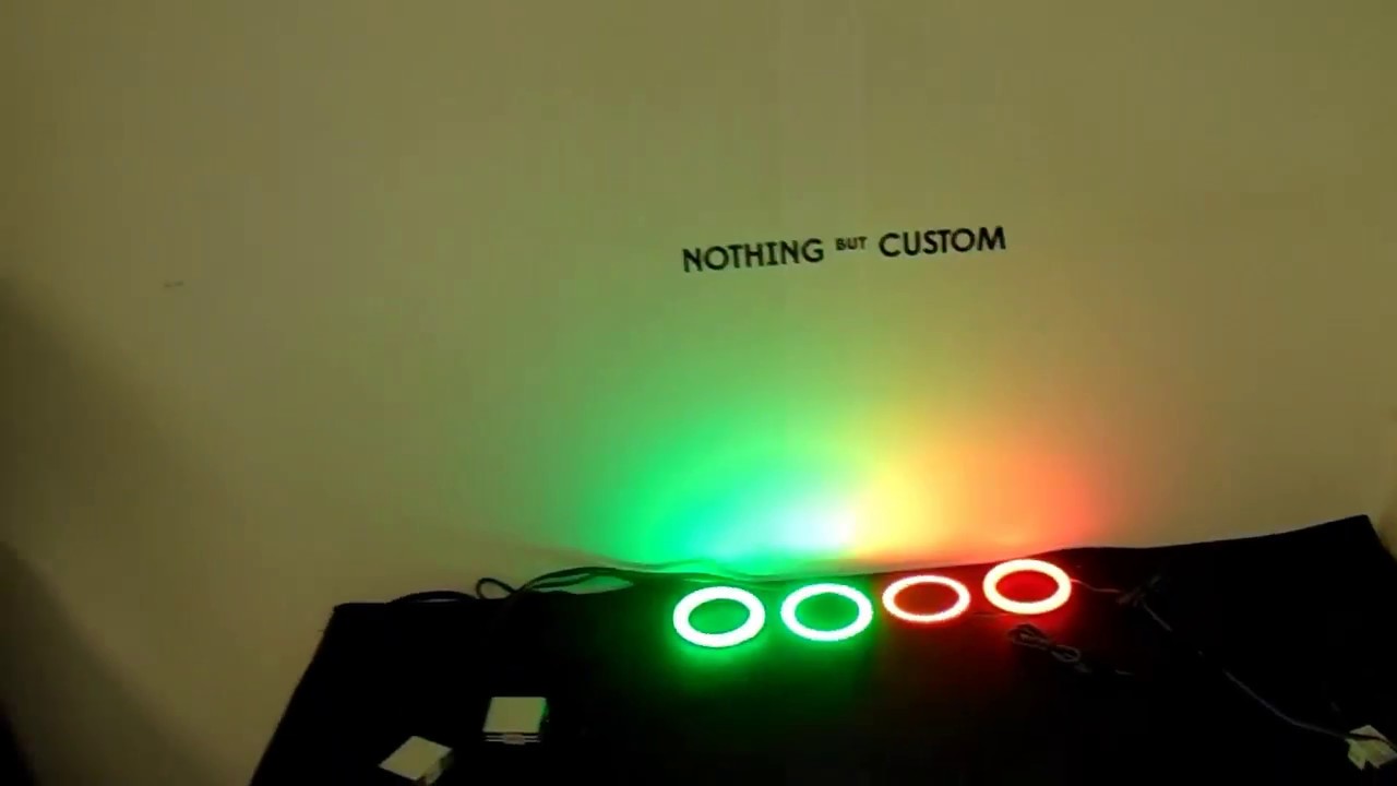 RGB V.S RGBW Halos. - YouTube