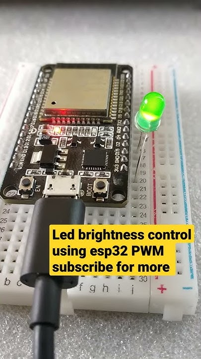Led brightness control using Esp32 PWM Pins I how to control led brightness using Esp32 PWM # ...