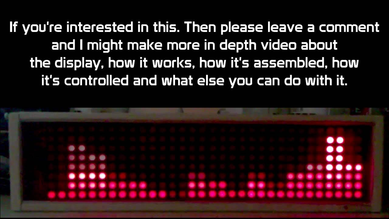 Arduino controlled 32x8 matrix spectrum analyzer - YouTube