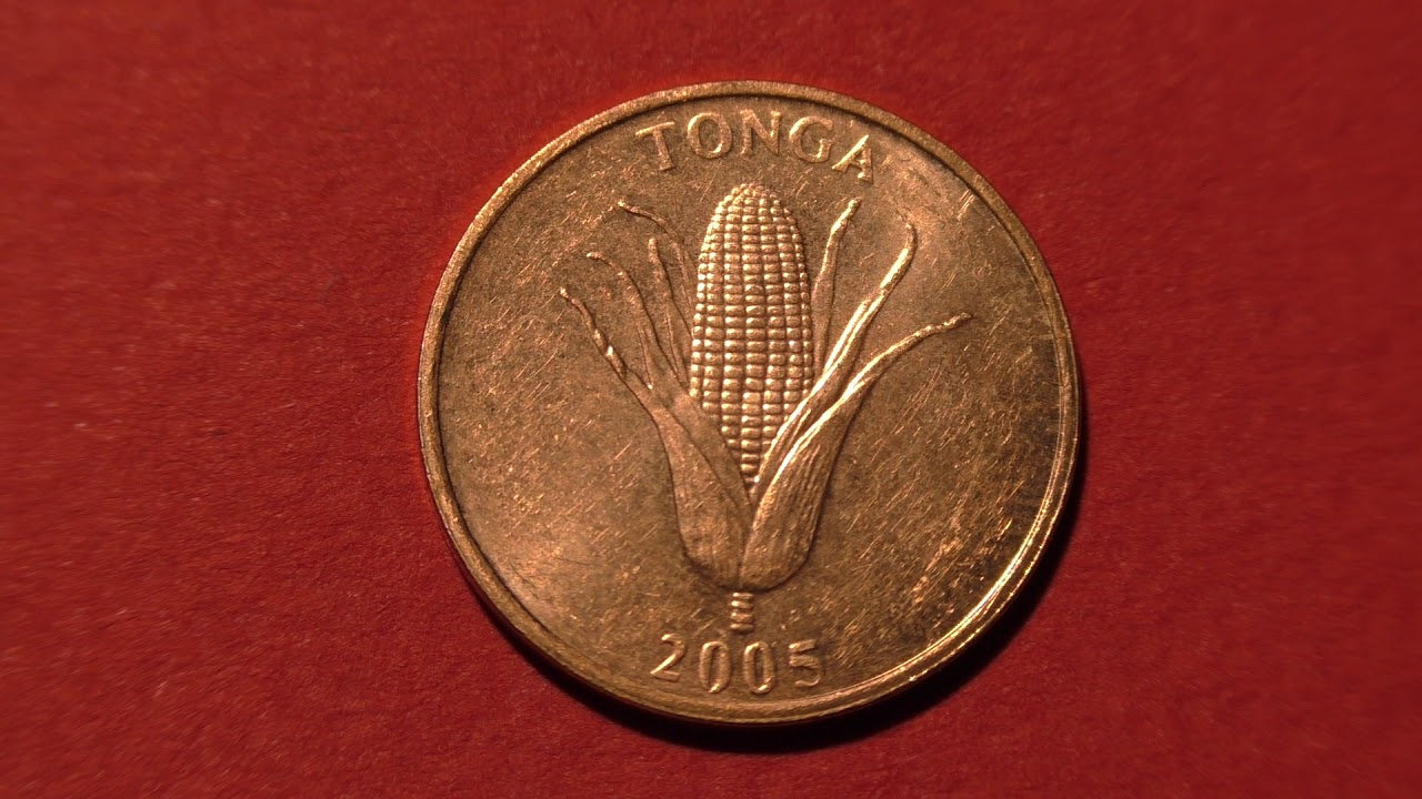 Coin Tonga. 1 seniti. 2005 - YouTube