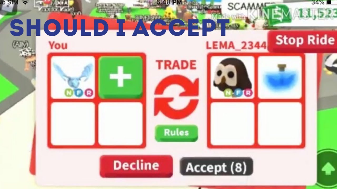 What people trade for a Neon frost Adopt me Roblox (My first video ...
