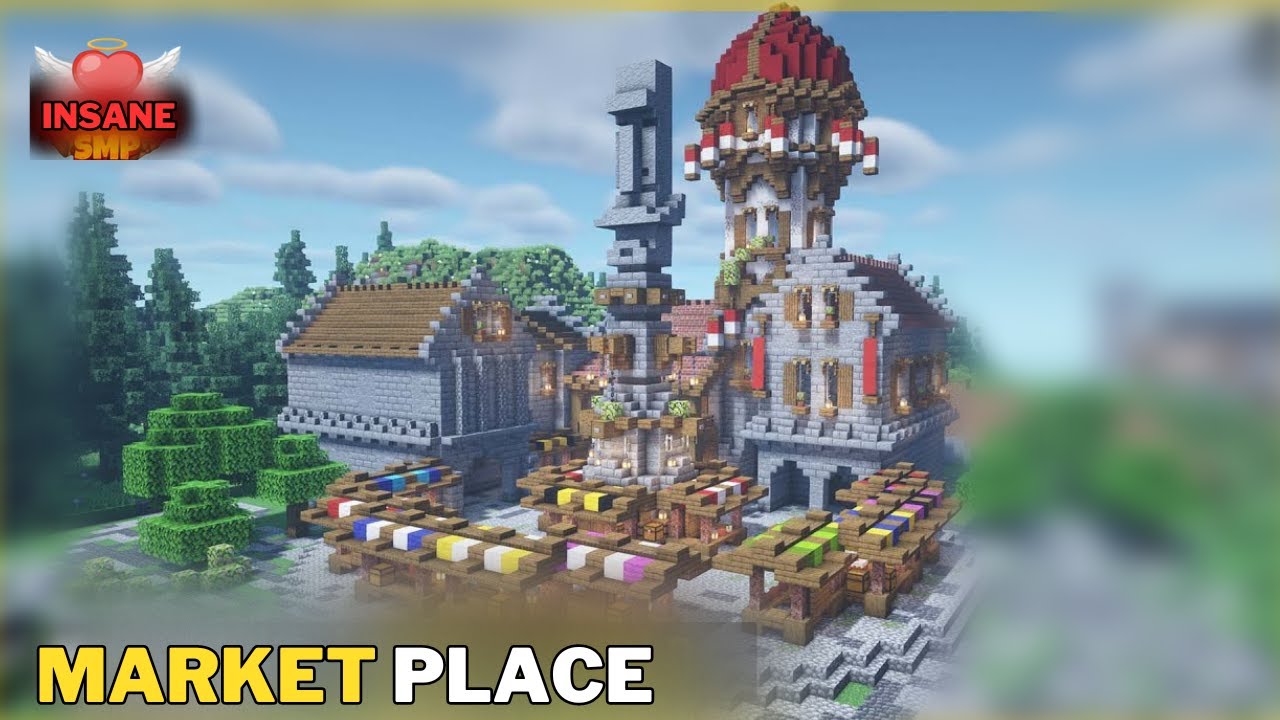 WE MAKE A MARKET PLACE IN INSANE SMP | MINECRAFT - YouTube