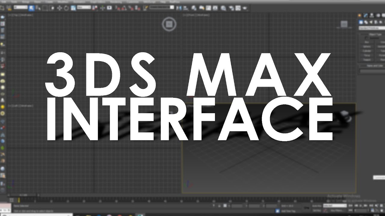 3ds MAX BASIC INTERFACE TUTORIAL - YouTube