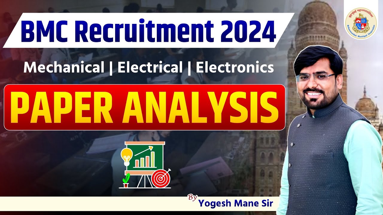 Paper Analysis | BMC Exam 2024 | BMC JE Paper Analysis | by Yogesh Mane ...