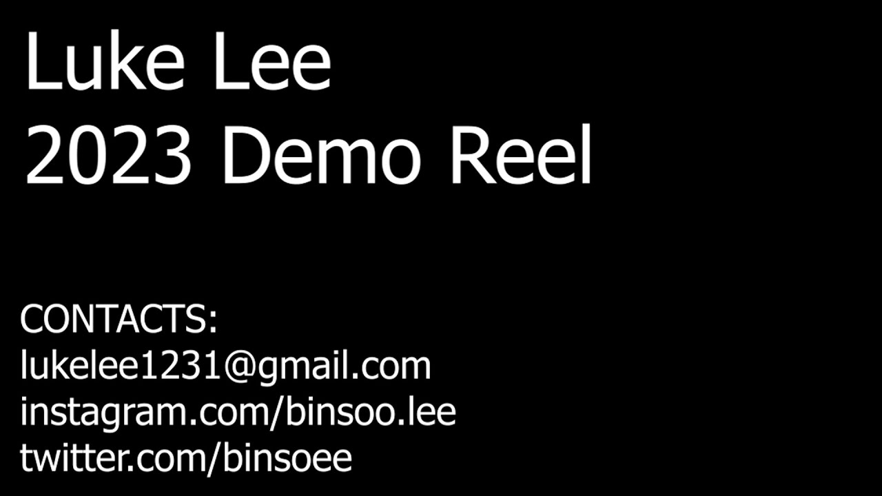 Luke Lee 2023 Demo Reel - YouTube