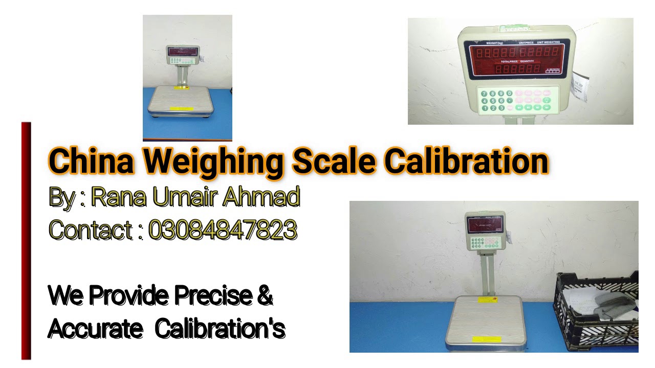 Calibration of China Weighing Scale.Capacity ( 40Kg ). - YouTube