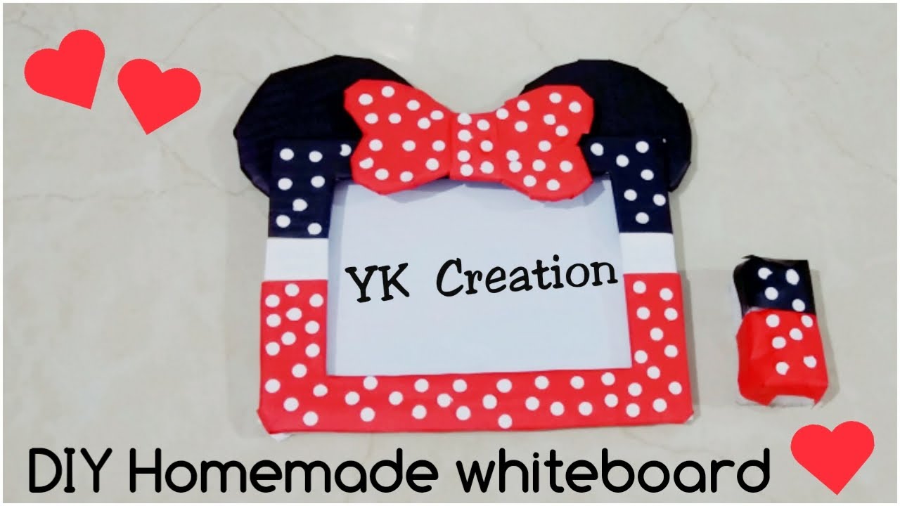 DIY whiteboard at home / How to make whiteboard at home / Craft ideas ...