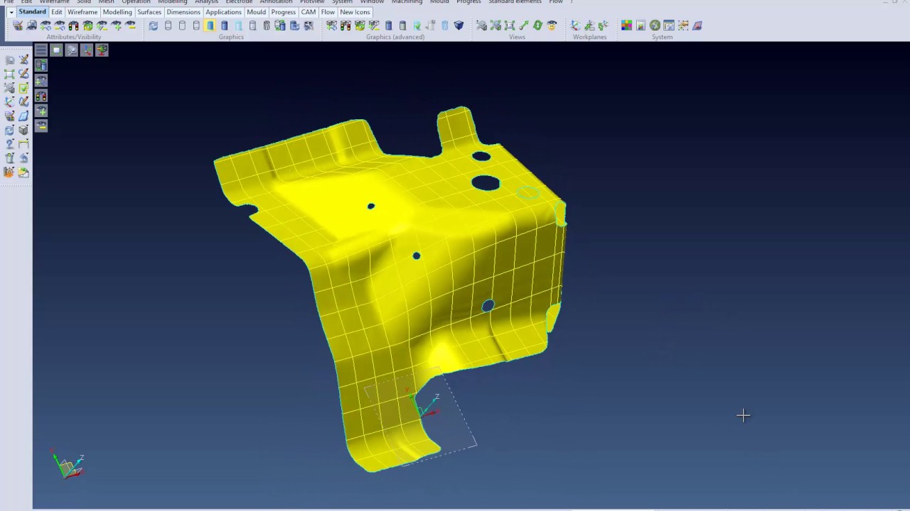 VISI 2017 R2 - Mesh reverse engineering - YouTube