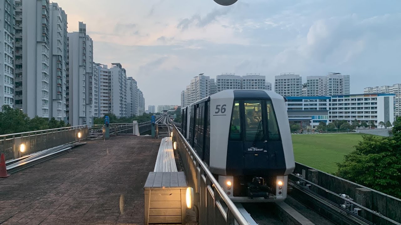SBS Transit PGLRT Crystal Mover C810/C810A [25/56] arriving Oasis (East ...