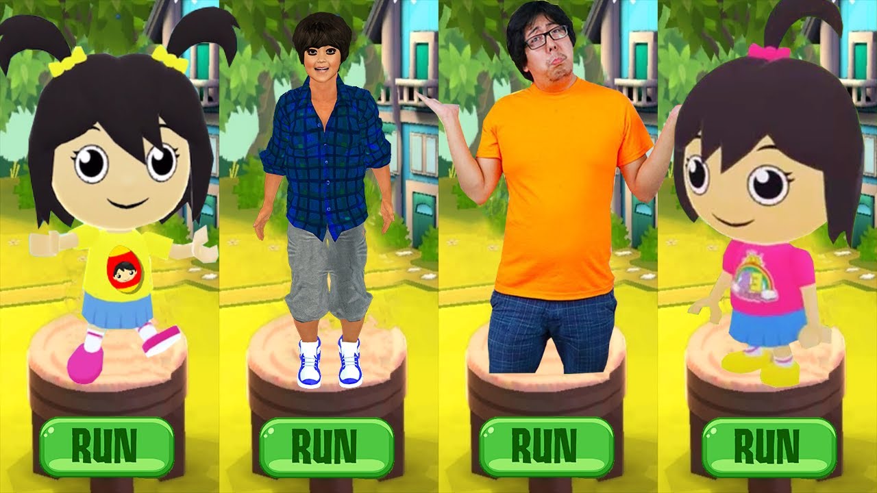 Tag with Ryan's Family - Emma vs Ryan vs Ryan Dad vs Kate - Run ...