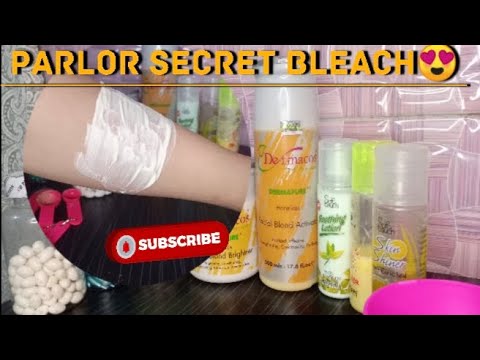 Parlour secret face bleach kaise kare | How to do parlour bleach at ...