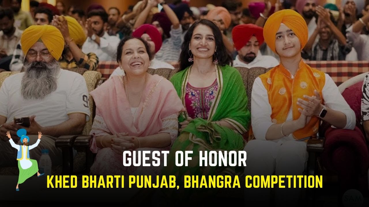 Honored at Khed Bharti Punjab, Bhangra Competition | Nimrat Partap ...