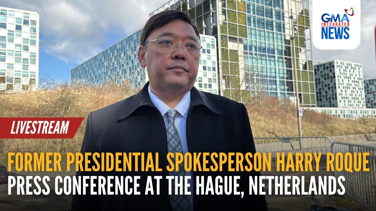 LIVE: Atty. Harry Roque press conference at The Hague, Netherlands ...