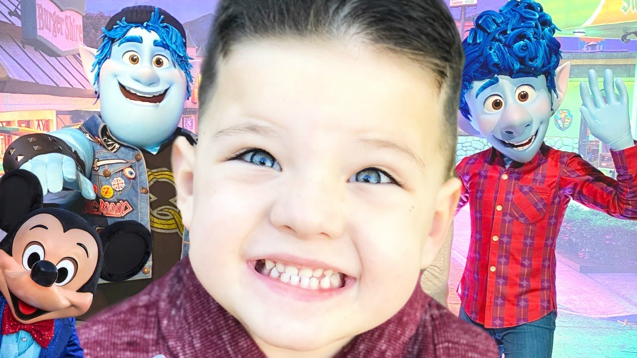 Caleb AT Disney World MEETS DISNEY CHARACTERS FROM ONWARD MOVIE! FUN AT ...