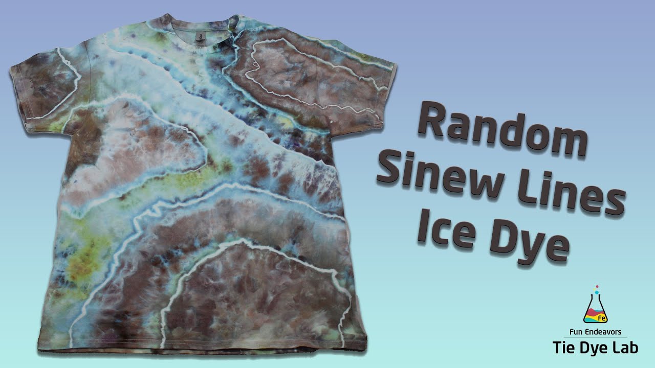 Tie-Dye Designs: Random Sinew Lines Ice Dye [Using Happy Cat Tie Dye ...