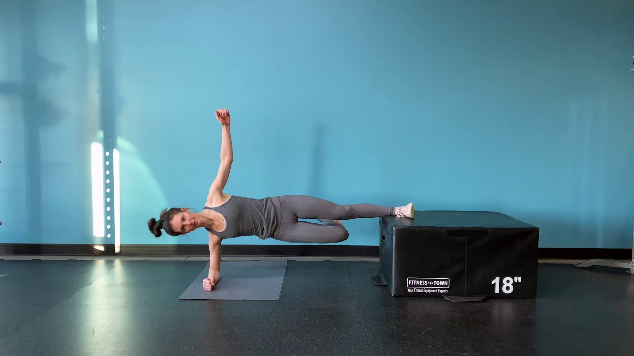 Adductor Side Plank + Modification - YouTube