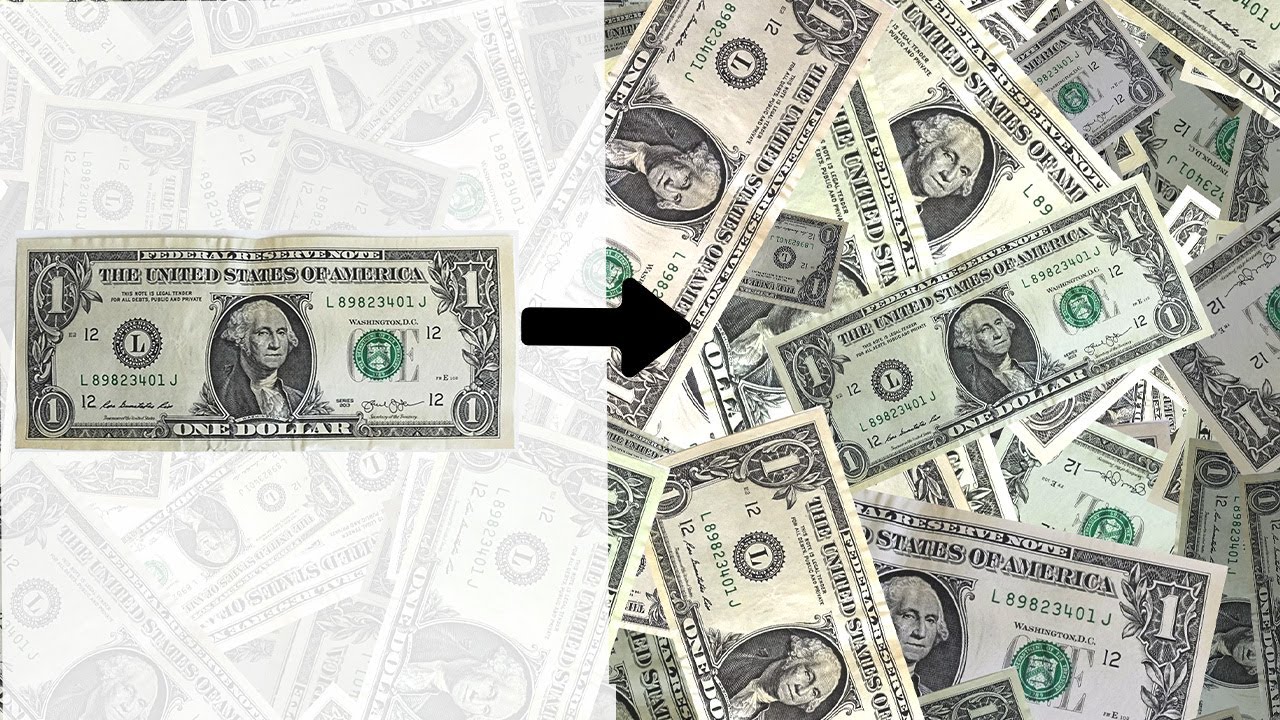 How To make lots of money in photoshop || Photoshop Dollar Bill effect ...