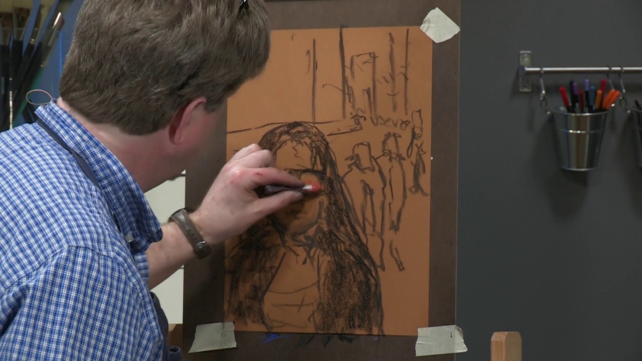 A Face In the Crowd using Mixed Media With Sean Dye - YouTube