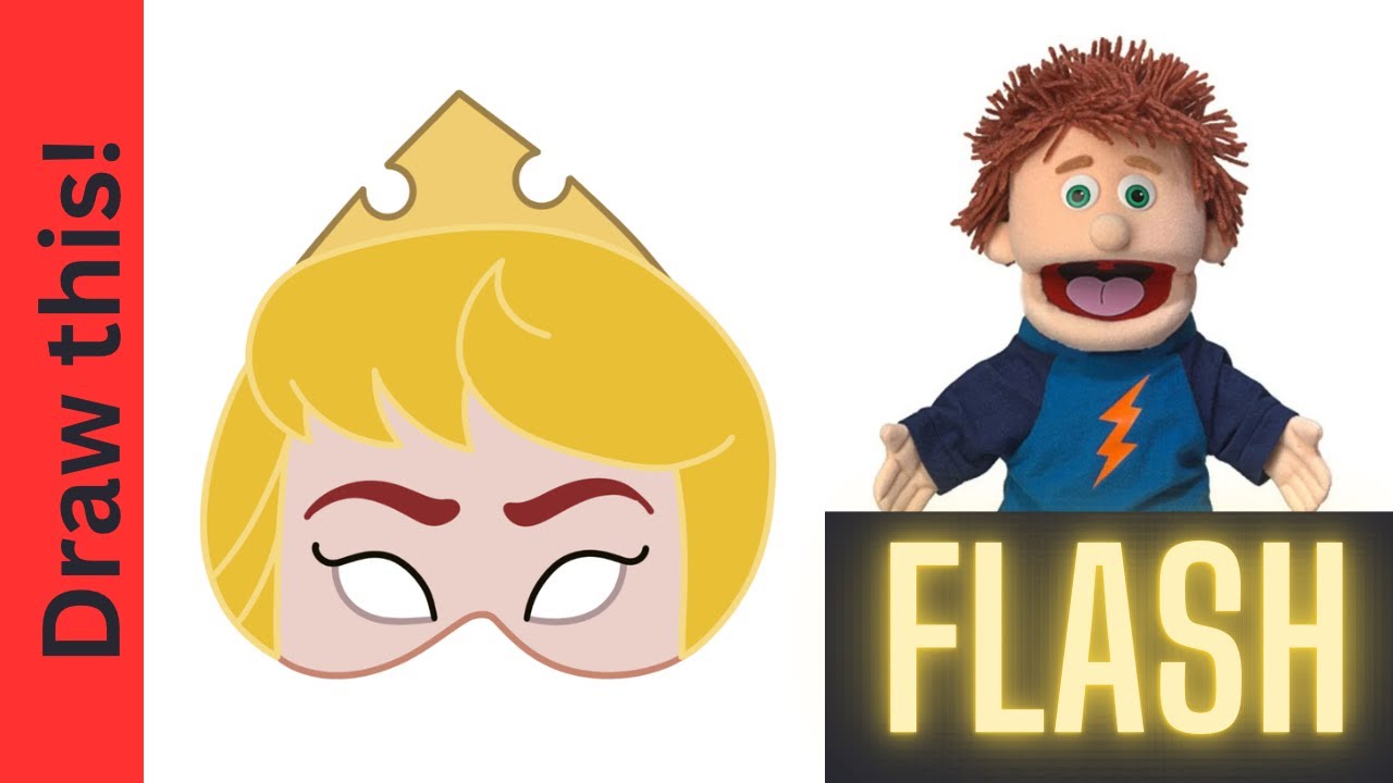 How to draw a princess mask Aurora - easy step by step instructions ...