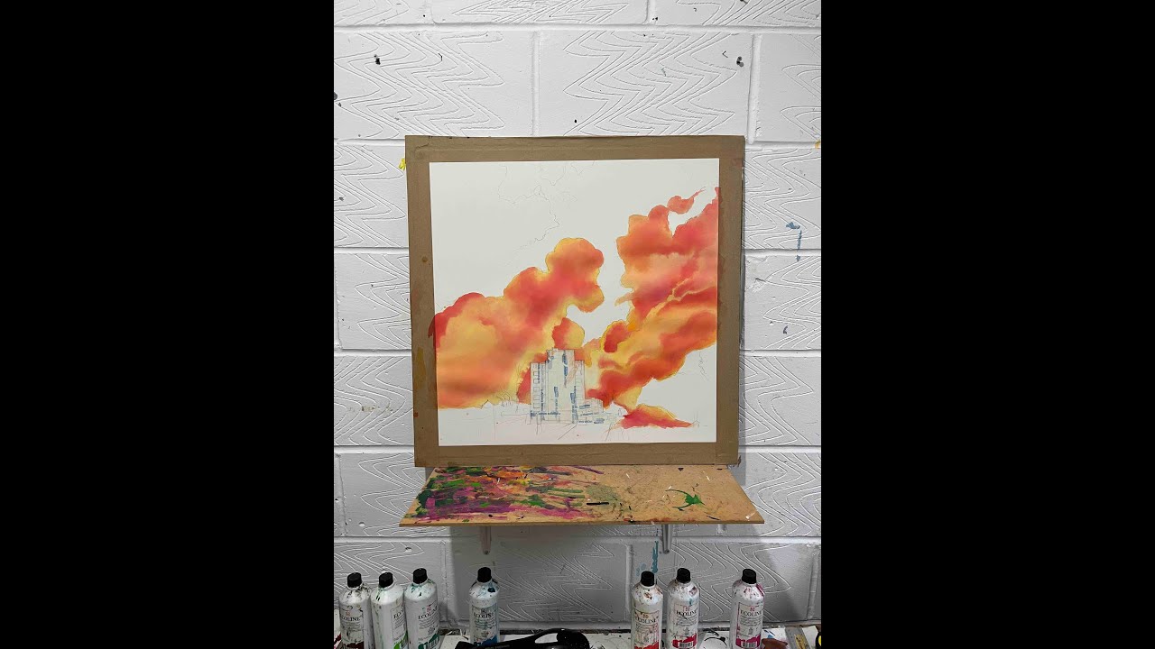 FRANK LAWS - Painting Sky Part 1 - YouTube