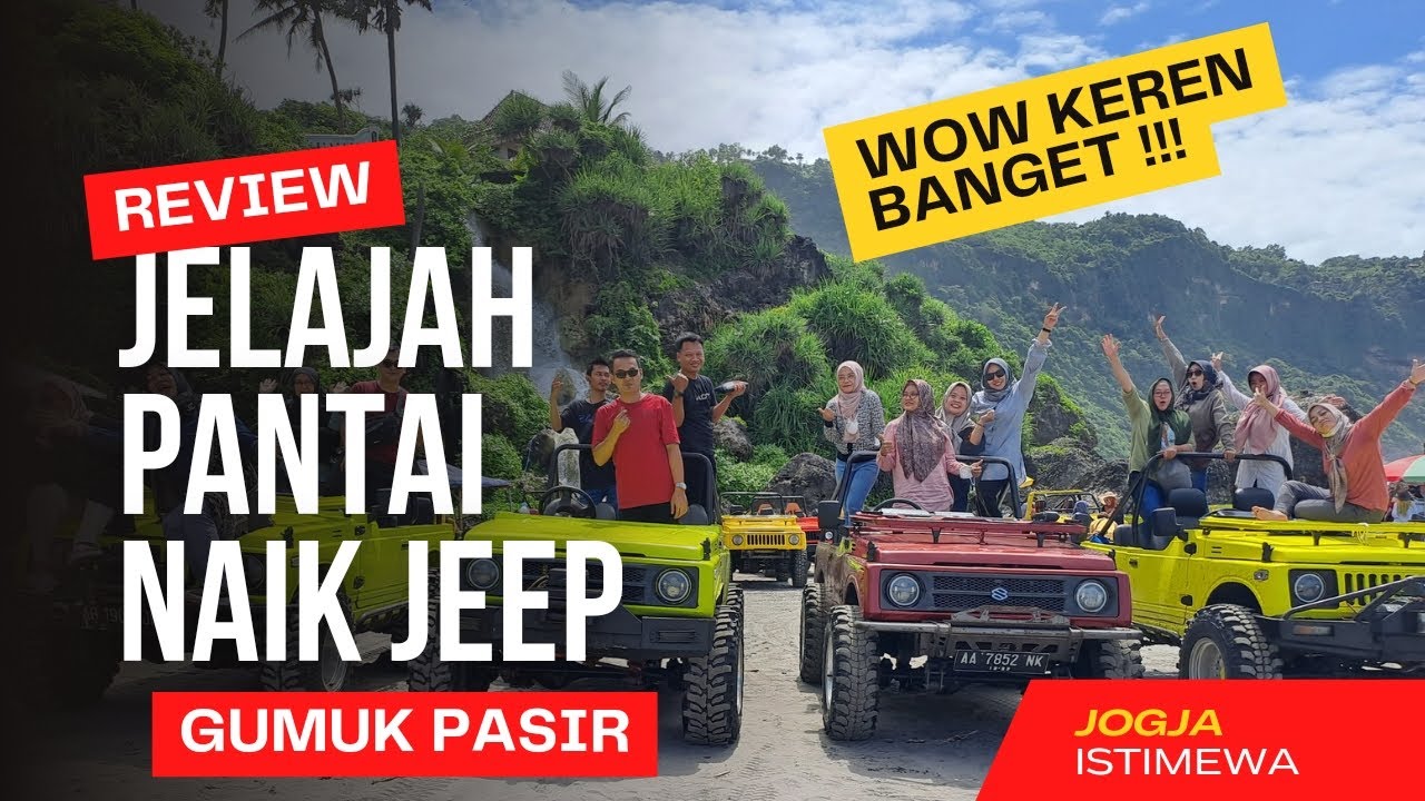Gumuk Pasir jelajah pantai naik jeep - YouTube