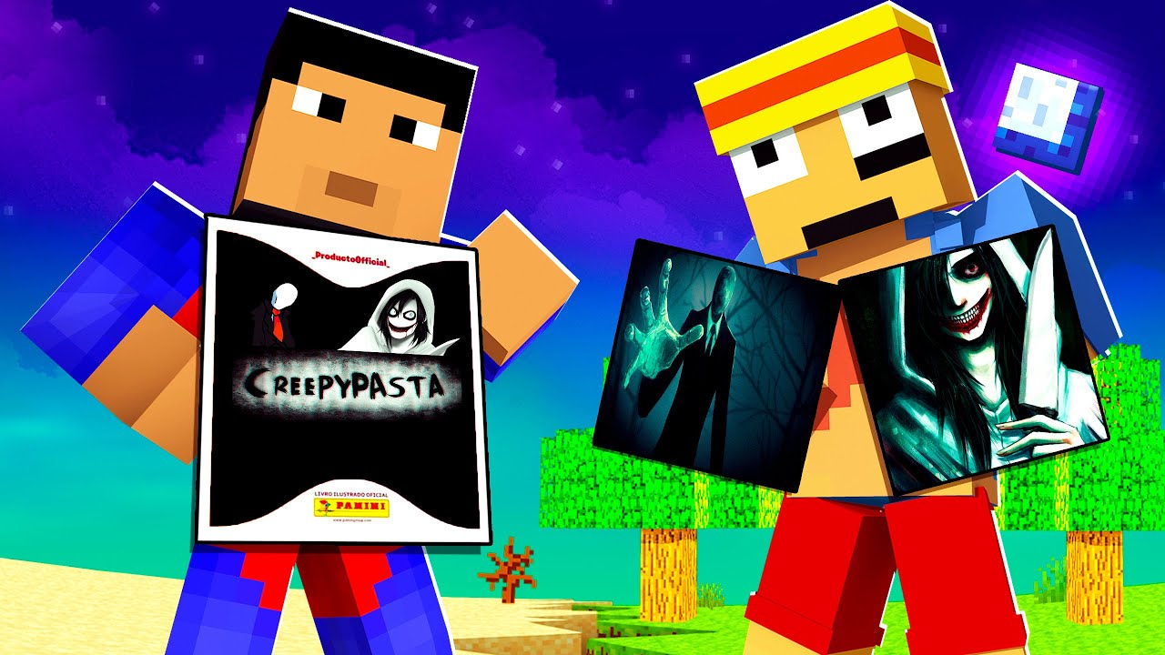 COMPLETAMOS EL ÁLBUM DE CREEPYPASTAS EN MINECRAFT 😱 PASAMOS MUCHO MIEDO ...