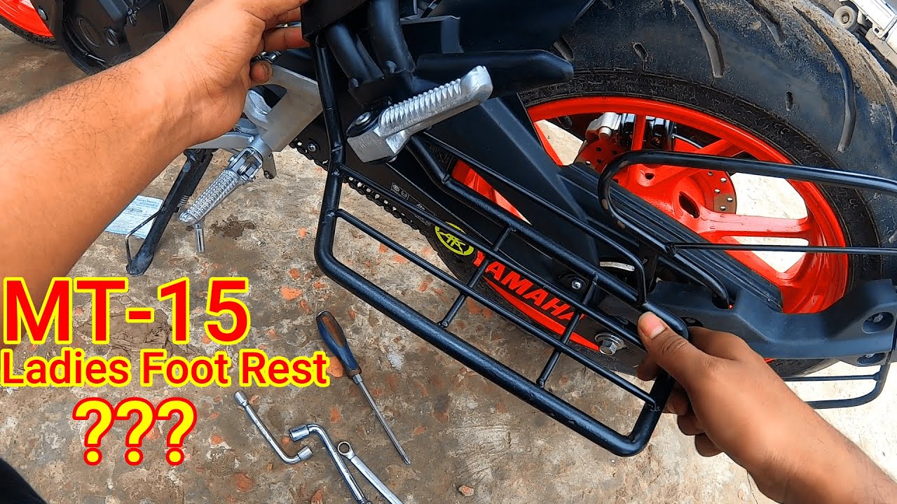 MT15 Ladies Footrest, Installation, price...-Vlog: 22 - YouTube