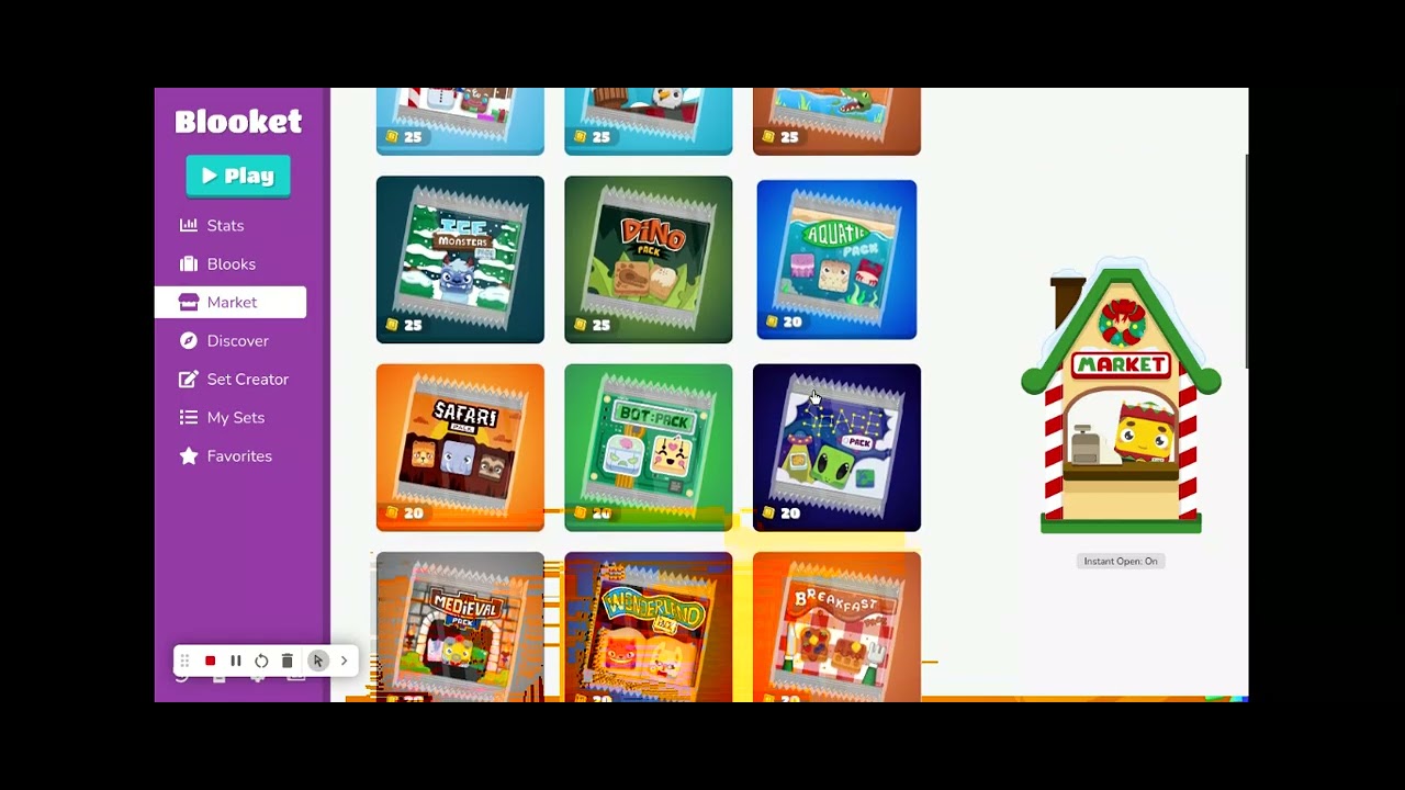 blooket pack opening - YouTube