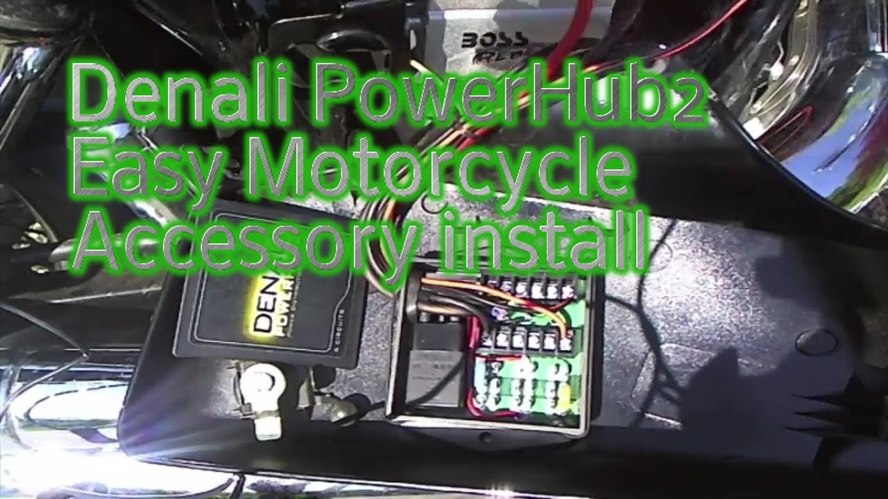 Denali PowerHub2 Easy Motorcycle Accessory install - YouTube