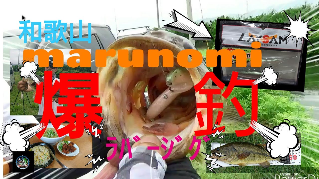 ﾗﾊﾞｰｼﾞｸﾞ爆釣 そして今話題のﾜｰﾑ LAYSAM marunomi炸裂 【和歌山】 - YouTube