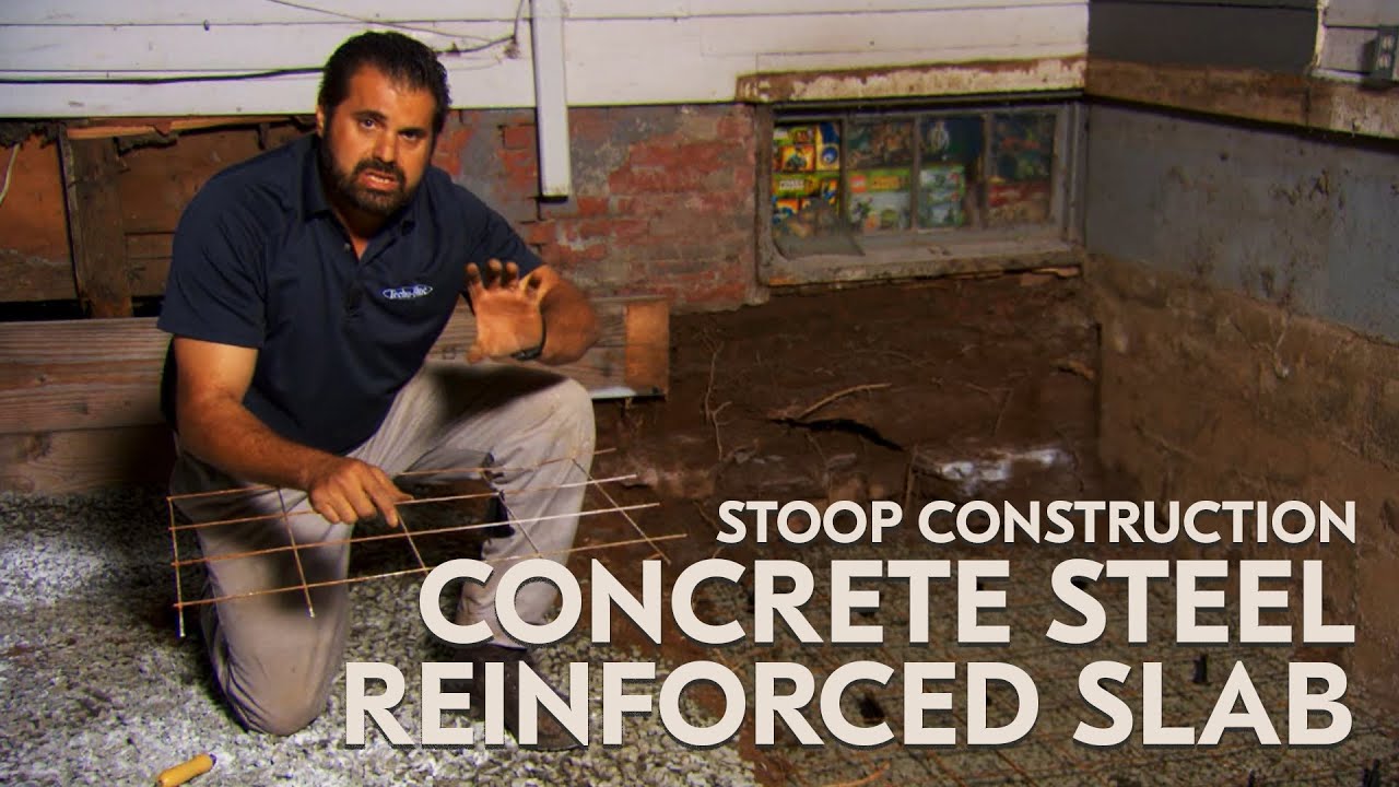 Stoop Construction - Concrete Steel Reinforced Slab - YouTube