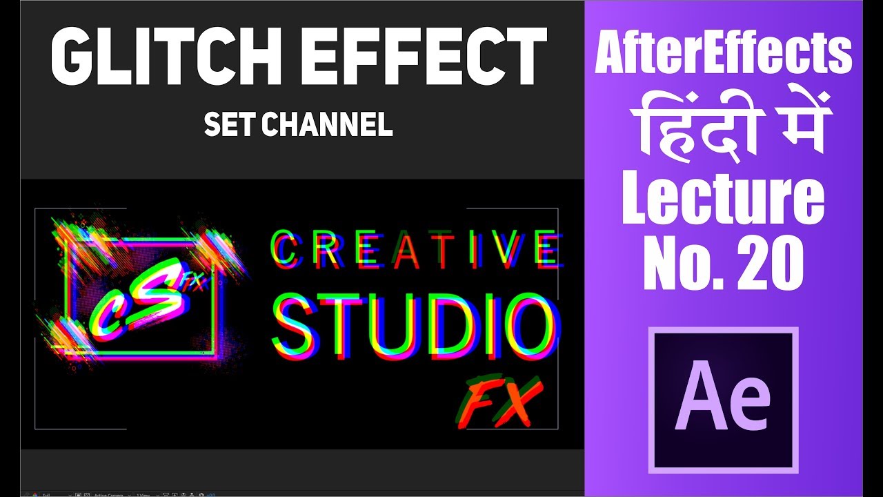 After effects Hindi Tutorial || Lecture 20 || Glitch Effect • Set ...