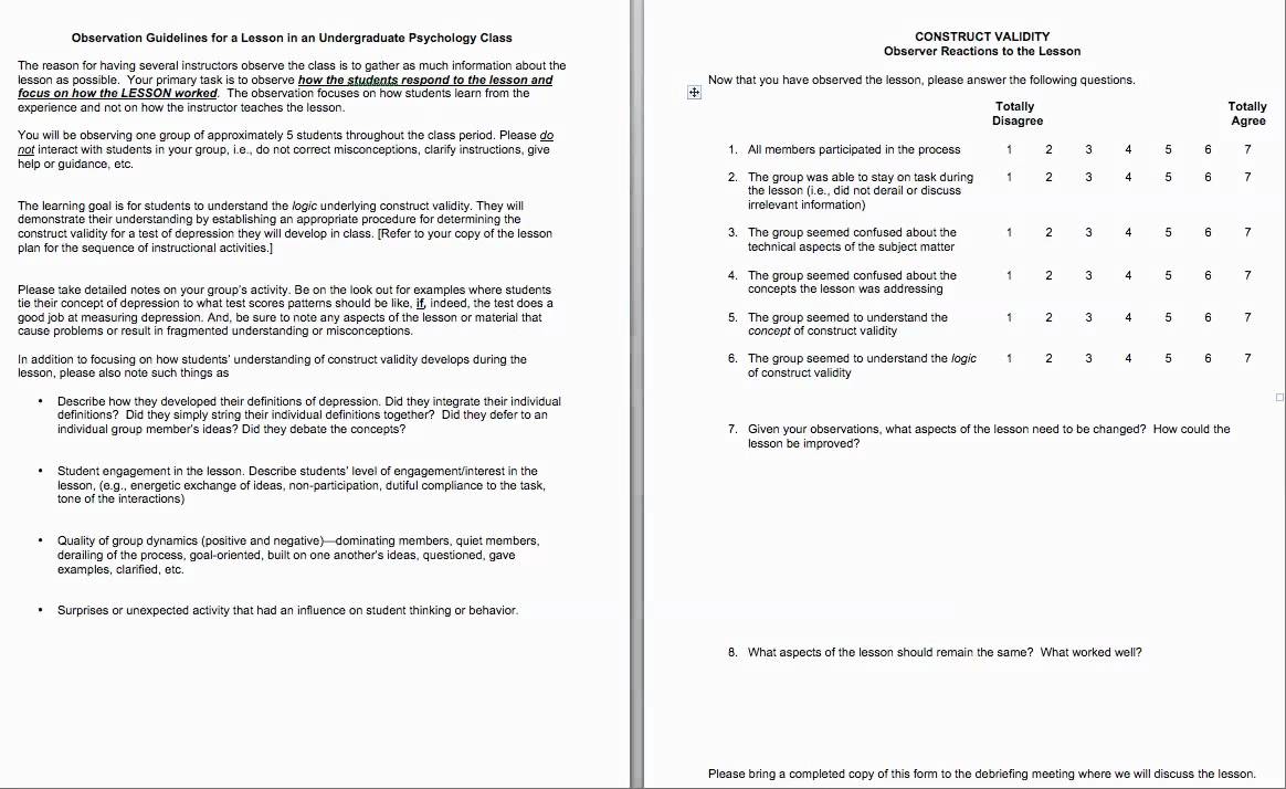 Sample Observation Guidelines YouTube Sample Observation Guidelines YouTube