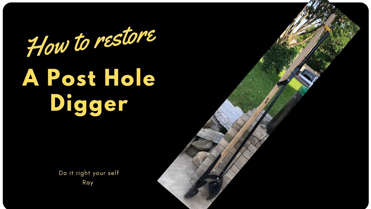 How to restore a post hole digging tool - YouTube