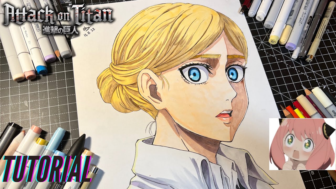 HOW TO DRAW - QUEEN HISTORIA REISS | ATTACK ON TITAN | 進撃の巨人 (Speed ...