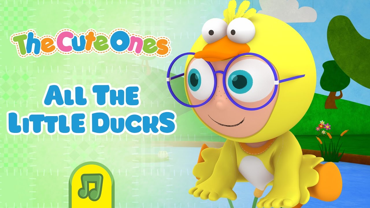 All The Little Ducks - | Nursery Rhymes | - The Cute Ones - YouTube