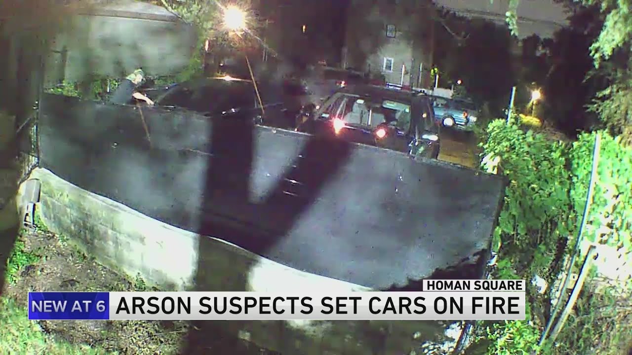 Surveillance video catches Homan Square car arsonists in the act - YouTube