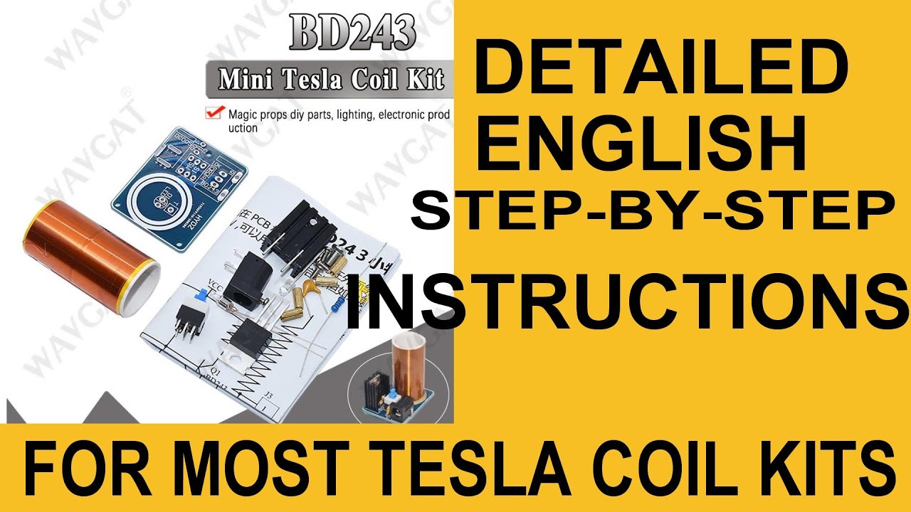 BD243 Tesla Coil Kit IN ENGLISH - YouTube