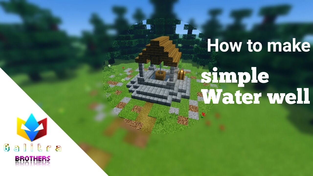 [Minecraft pe] how to make simple water well |building 2# - YouTube