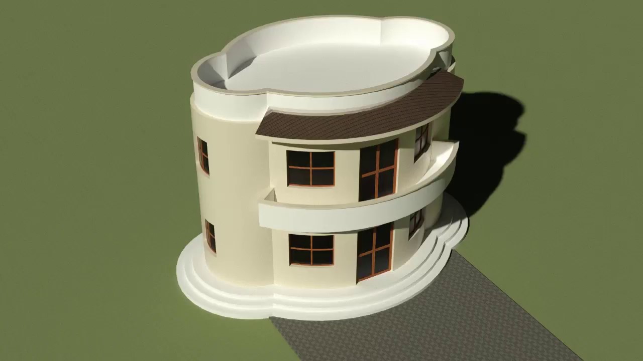 AutoCAD 3D House Modeling Tutorial - YouTube