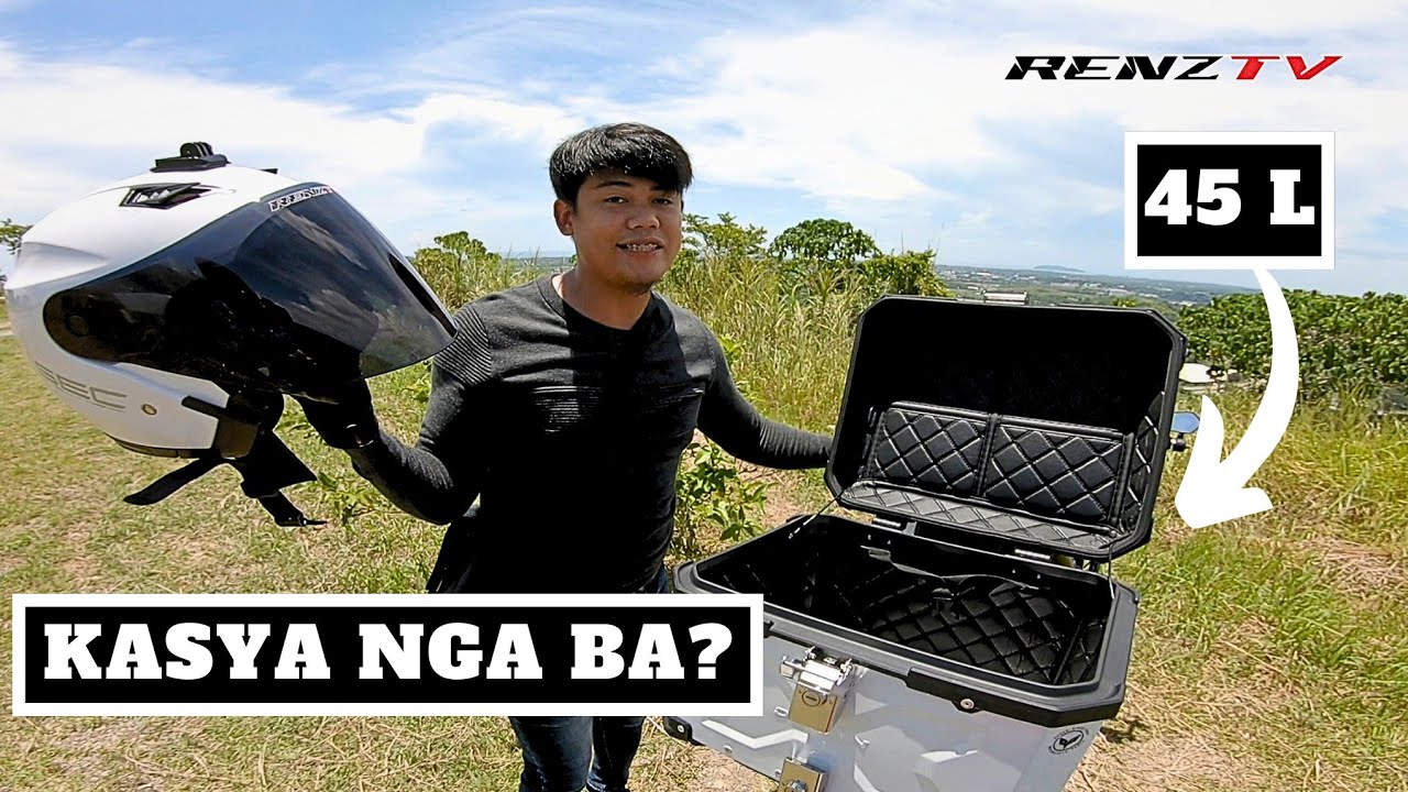 MGA HELMET NA KASYA SA 45 LITERS NA TOPBOX - YouTube