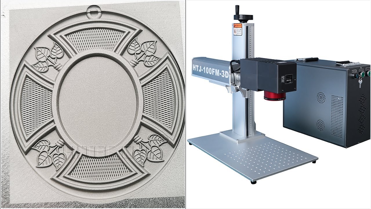 3D Deep Laser Metal Engraver on Metal Aluminum - YouTube
