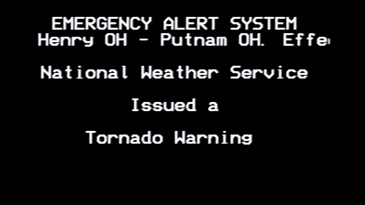 EAS Tornado Warning for Ohio - YouTube