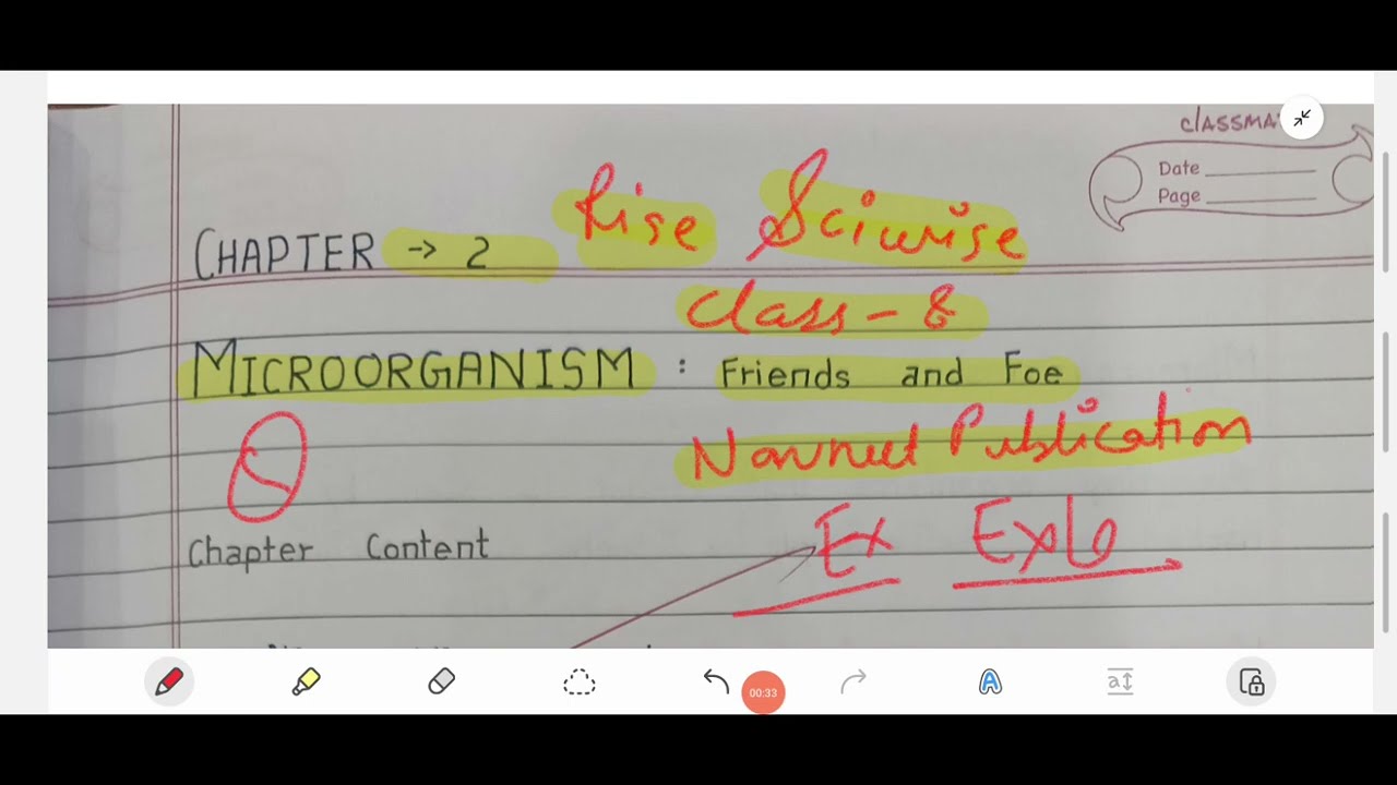 MICROORGANISM CHAPTER 2 QUESTION ANSWER CLASS 8 RISE SCIWISE - YouTube