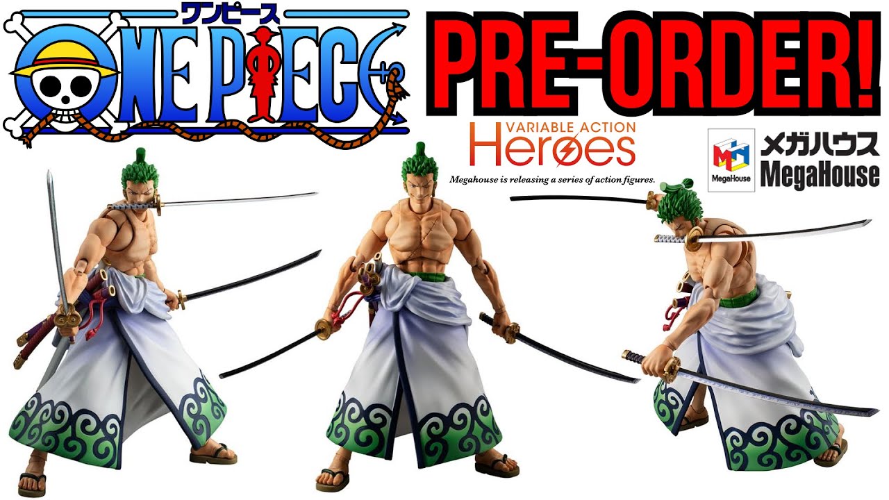 NEW One Piece Variable Action Heroes Zoro Juro PRE-ORDER! - YouTube