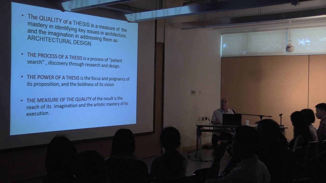 CUHK_School of Architecture_Thesis Seminar 2 by Essy Baniassad Part 3 ...