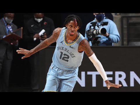 JA MORANT INSANE THROUGH THE LEGS DUNK AFTER THE GAME!!! - YouTube