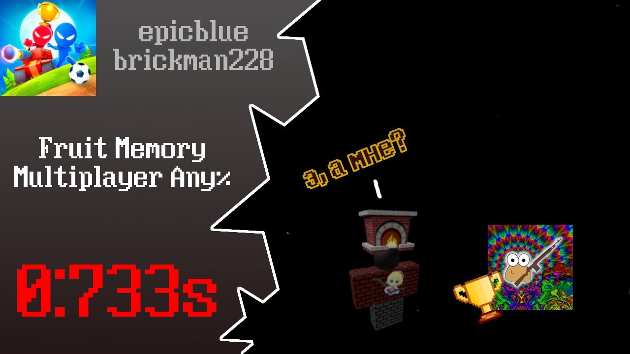 Stickman Party | Fruit Memory Multiplayer Any% 0.733 [WR] - YouTube