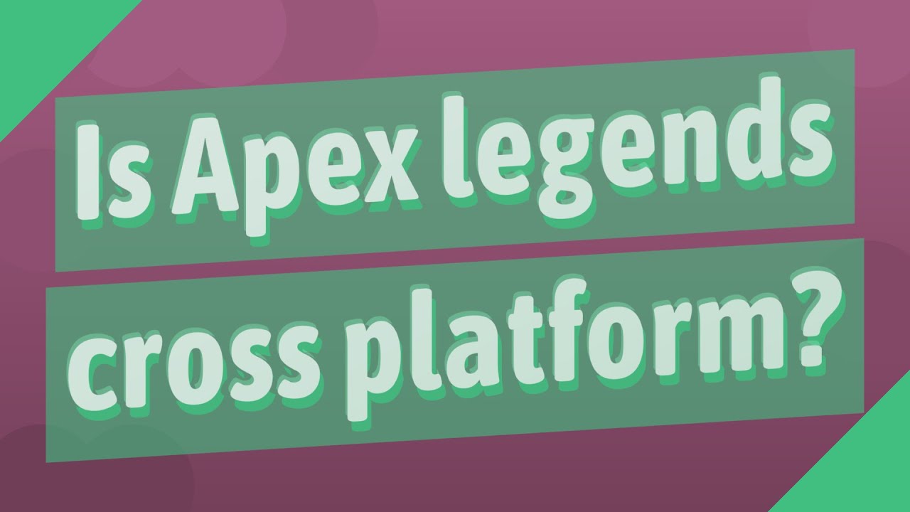 Is Apex legends cross platform? - YouTube
